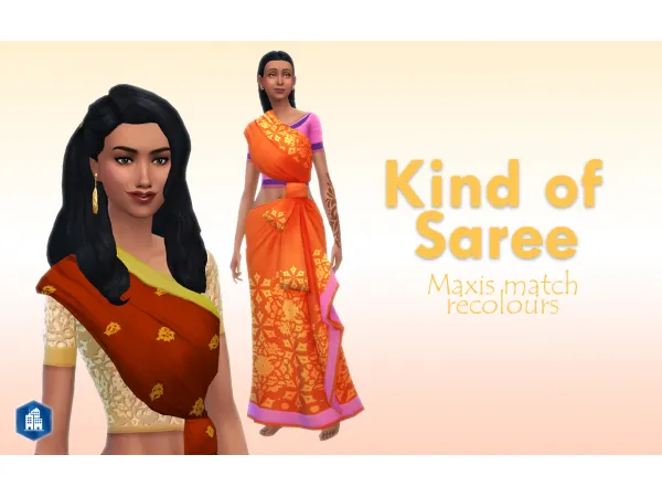 (Kind of) Saree - Sims 4 CC - SimsFinds