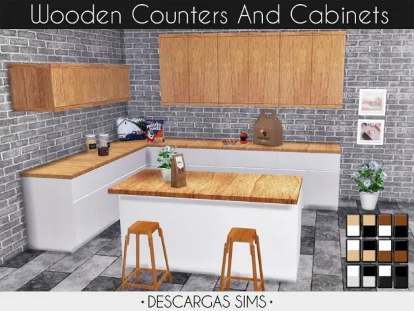 Sims 4 Cc Counters Kitchen