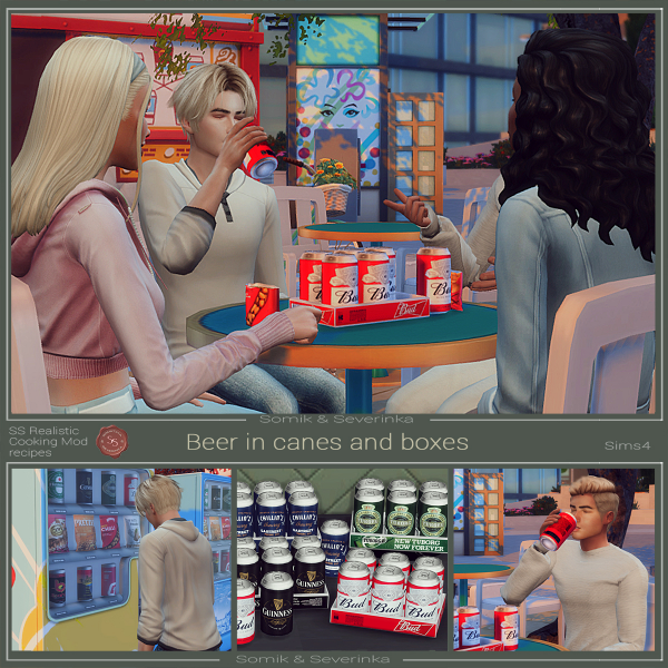 Functional Beer by Somik and Severinka - Sims 4 CC - SimsFinds