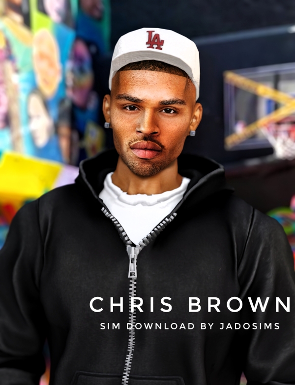 Chris Brown (Sim Download) - Sims 4 CC - SimsFinds